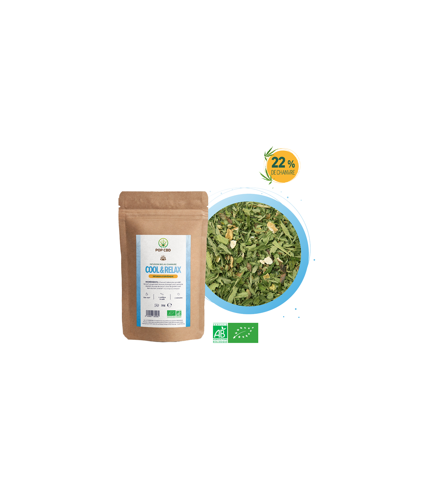 Infusion CBD - Achetez vos tisanes au chanvre Bio